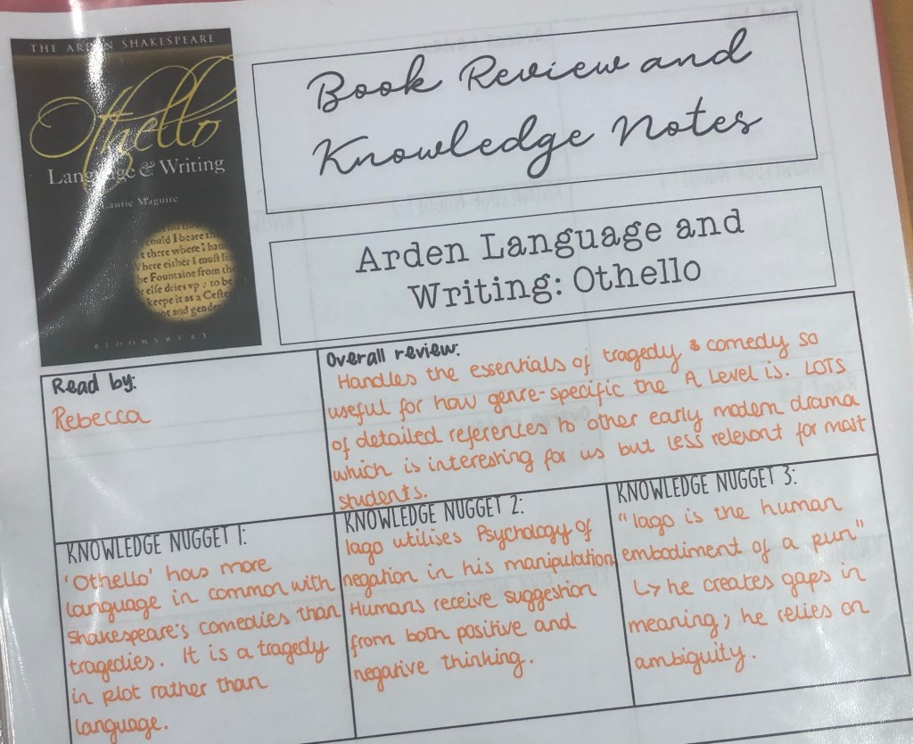 Ten ideas for improving subject knowledge in an English department ...